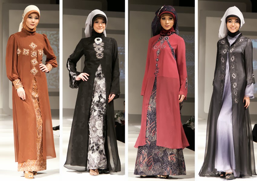 Kinjeng.Net Image: Model gaun pesta muslim modern sifon dan taff 2014