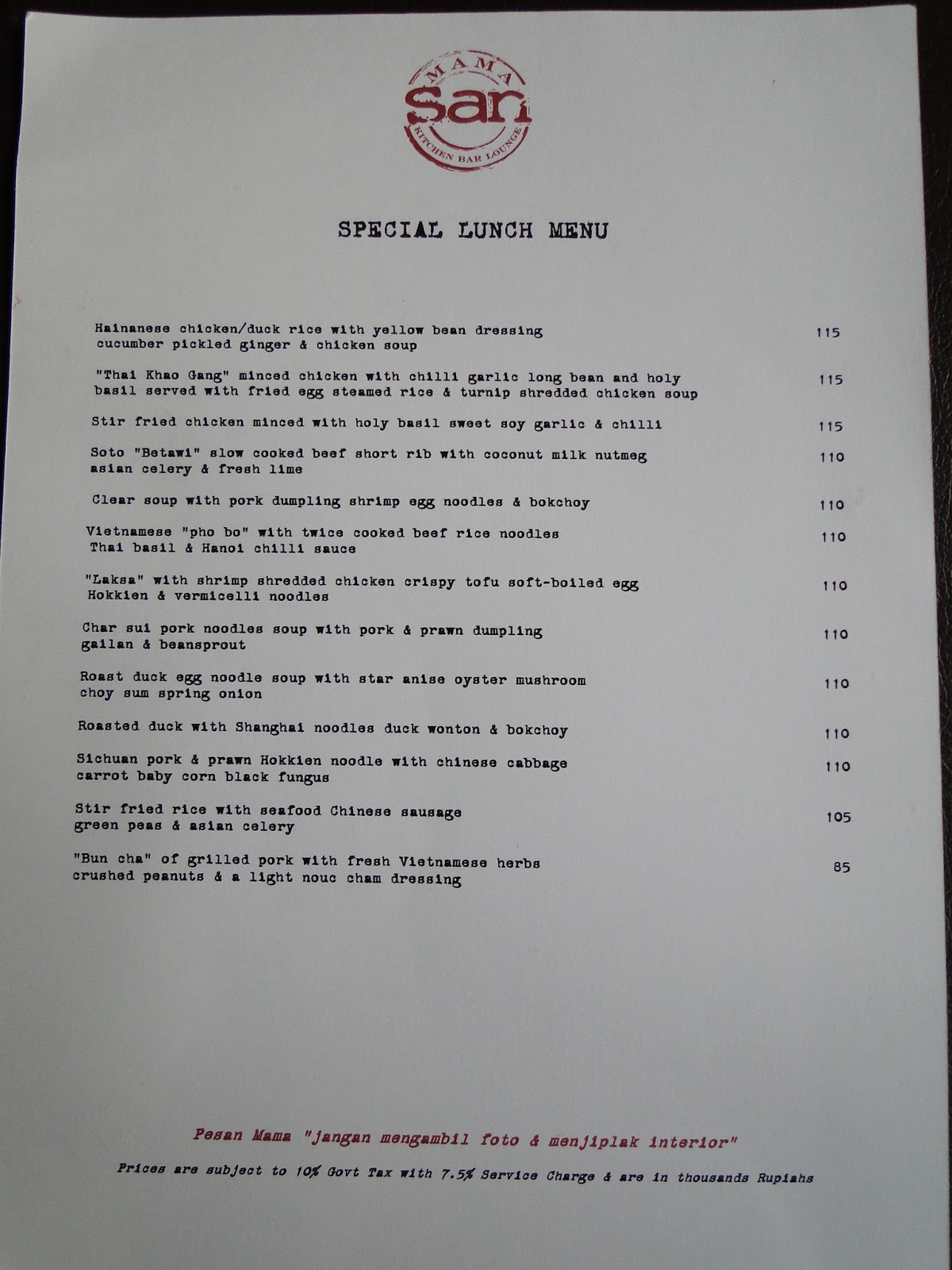 MamaSan (Bali, INDONESIA) ★★★★☆ | A traveling foodie's gastronomic ...