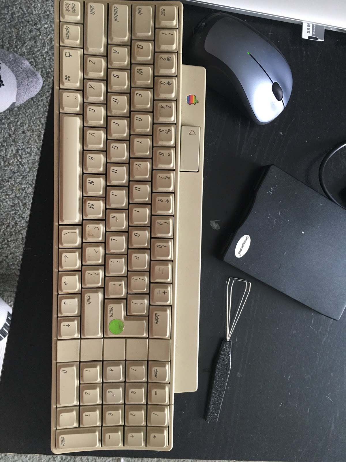 First Attempt at Retrobrite - Keyboard and Mouse