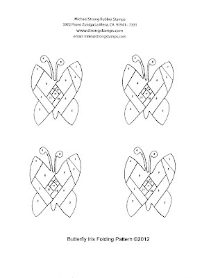The Born Doodler: Butterfly Iris Folding Pattern
