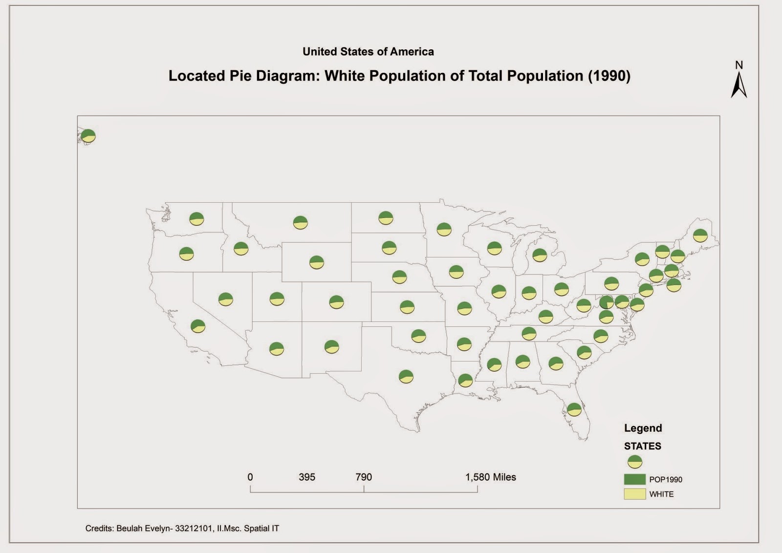 GIS Knowledge Repository : Arcview3.2a: Located Pie Chart