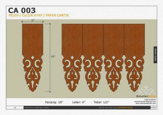 Diary Hanicom Corak Ukiran Pada Panel Kayu