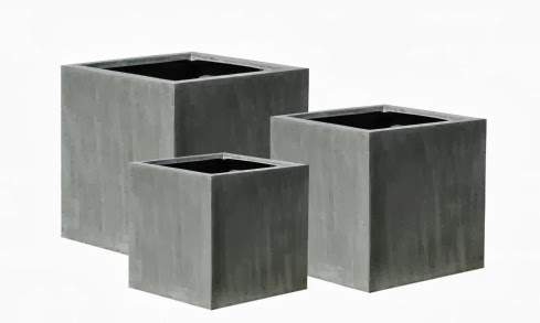 Vietnam Fiberstone Pots: Vietnam grey fiberstone planters manufacturer