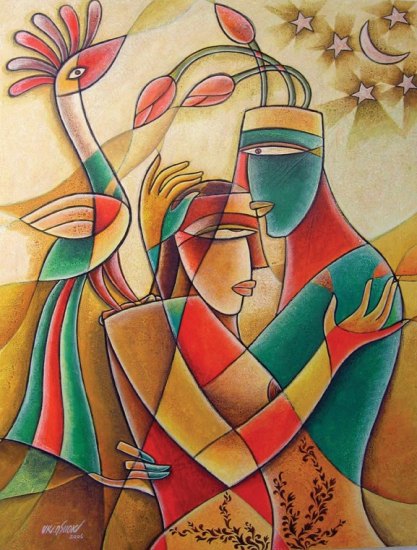 Krishna Ashok, 1964 ~ Figurative painter | Tutt'Art@ | Pittura ...