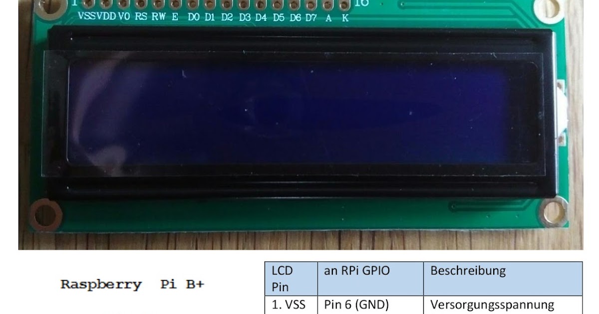 Agile: Raspberry Pi - LCD Display (HD44780) ansteuern und Temperatur auslesen