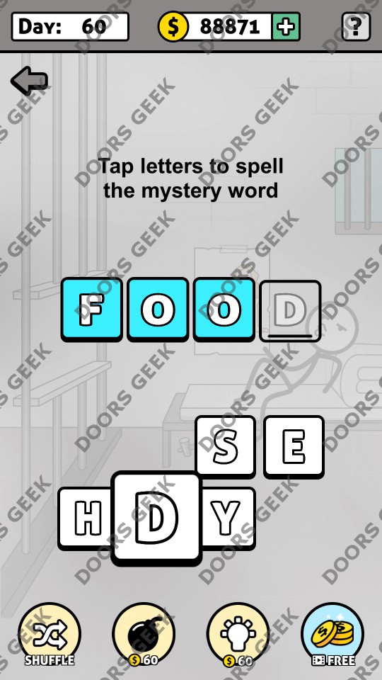 Words Story Day 60 Answer ~ Doors Geek