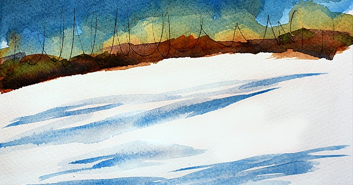 The Art of Bruce: Trees Snow Shadows