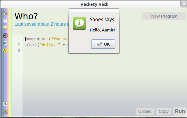 Hackety Hack: Ruby Programming for novices
