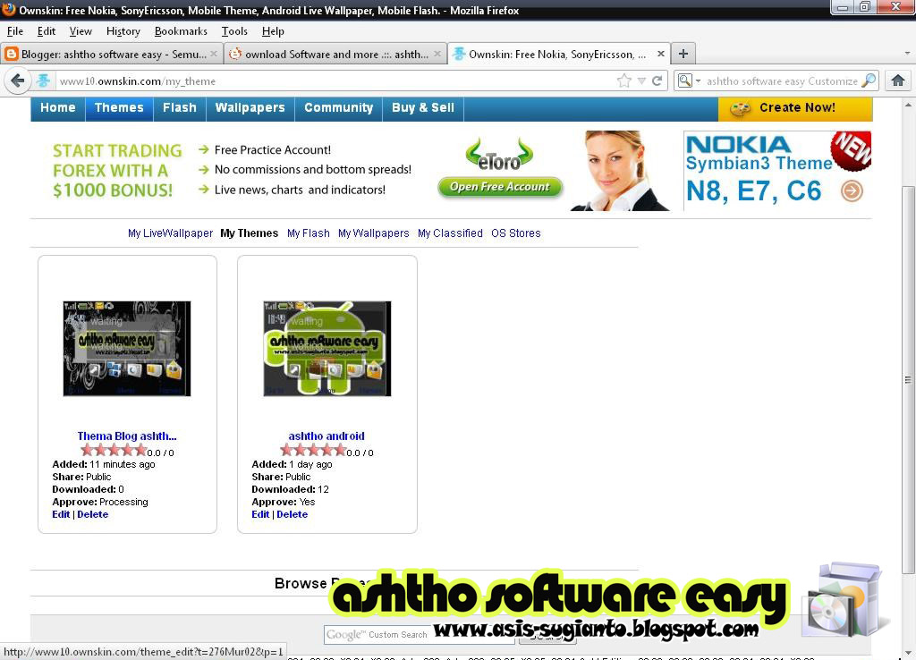 Membuat Thema HP secara online dan offline