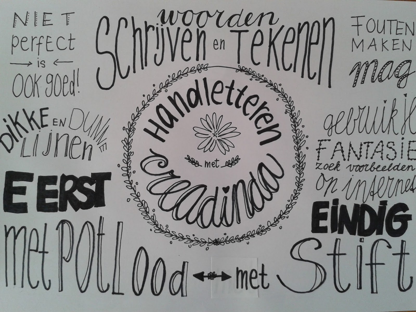 Creatief met Creadinda: 1. Handletteren, gewoon beginnen