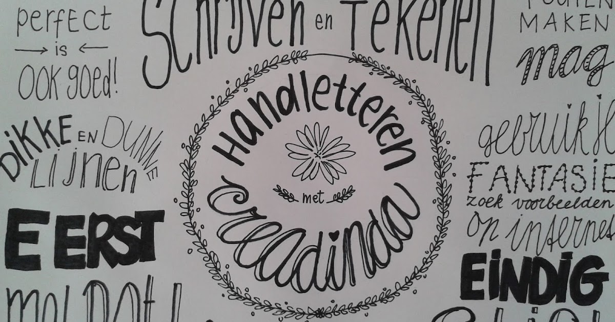 Creatief met Creadinda: 1. Handletteren, gewoon beginnen
