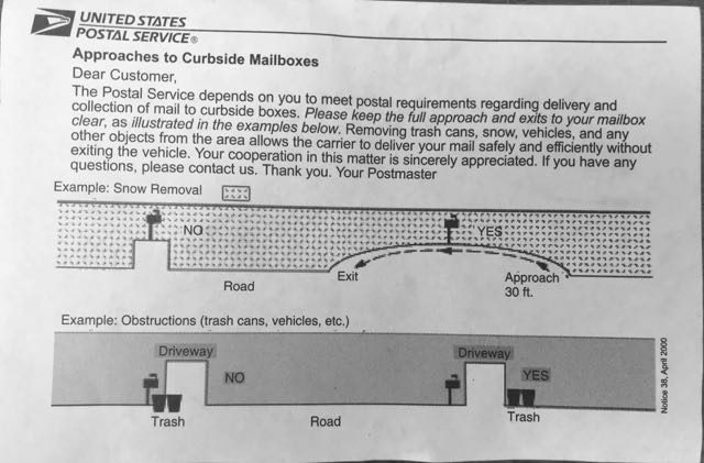 What Do I Know?: Mail Trucks, Parked Cars, Sidewalks