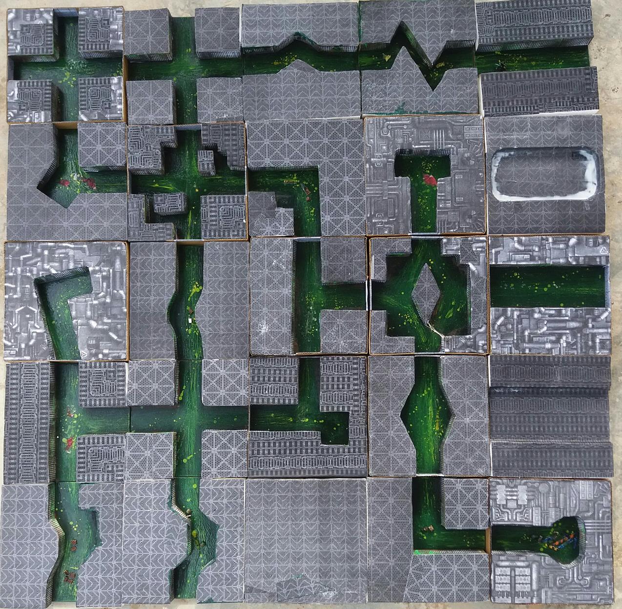Picts from the Front: 15mm to 28mm Necromunda game board Part 1