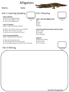 1: WIDA Practice Test for ESL KINDERGARTEN