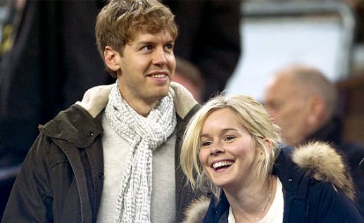 Famous Sports Personalities: Sebastian Vettel With His Girlfriend Hanna ...
