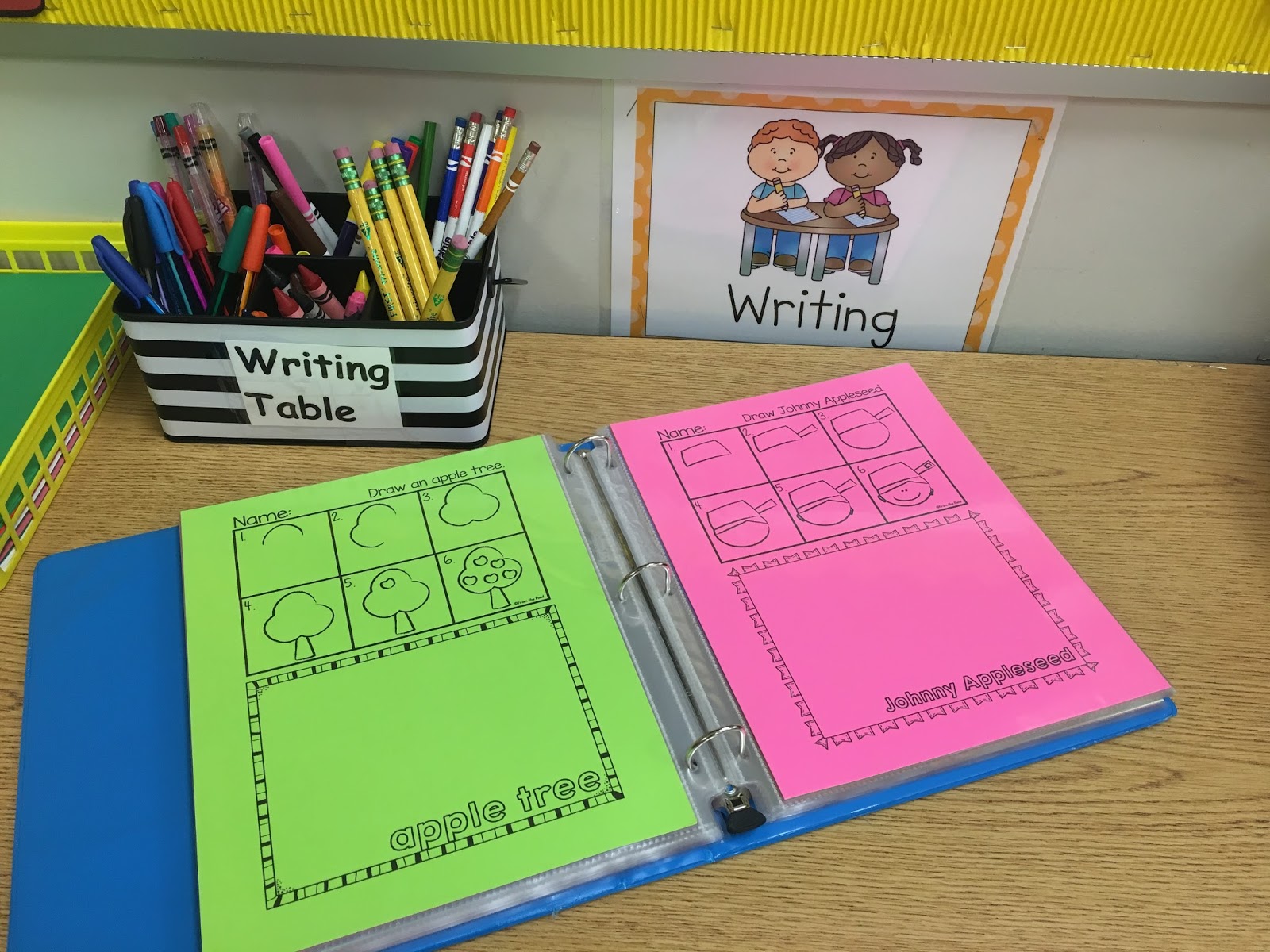 Kindergarten Smiles: Writing Center in Kindergarten [What should you ...