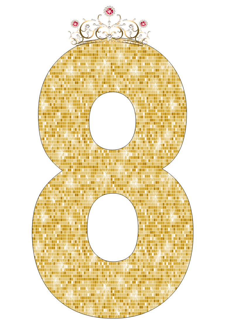 Abecedario de Corona con Fondo Dorado. Alphabet of Crown with Golden ...