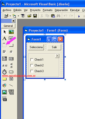 DISEÑO GRAFICA: VISUAL BASIC.CAJA DE TEXTO-FRAME. OPTION BUTTON