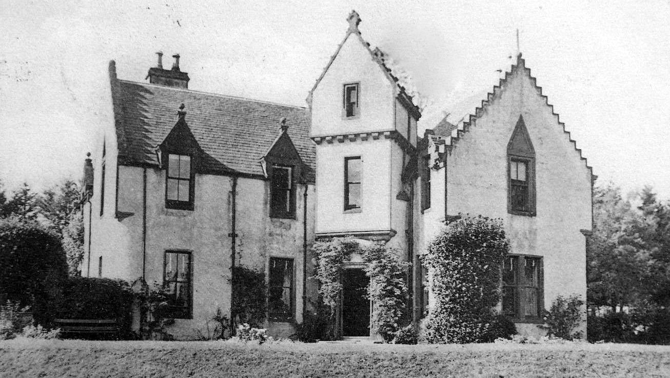 Tour Scotland: Old Photograph Manse Cortachy Scotland