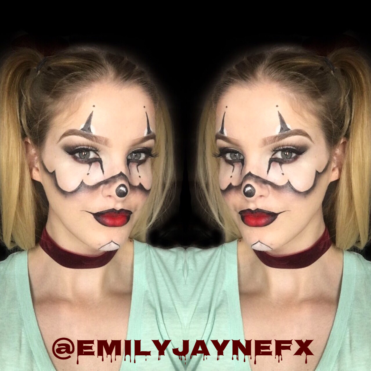 EmilyJayneFX: Halloween bloody cut-crease makeup tutorial