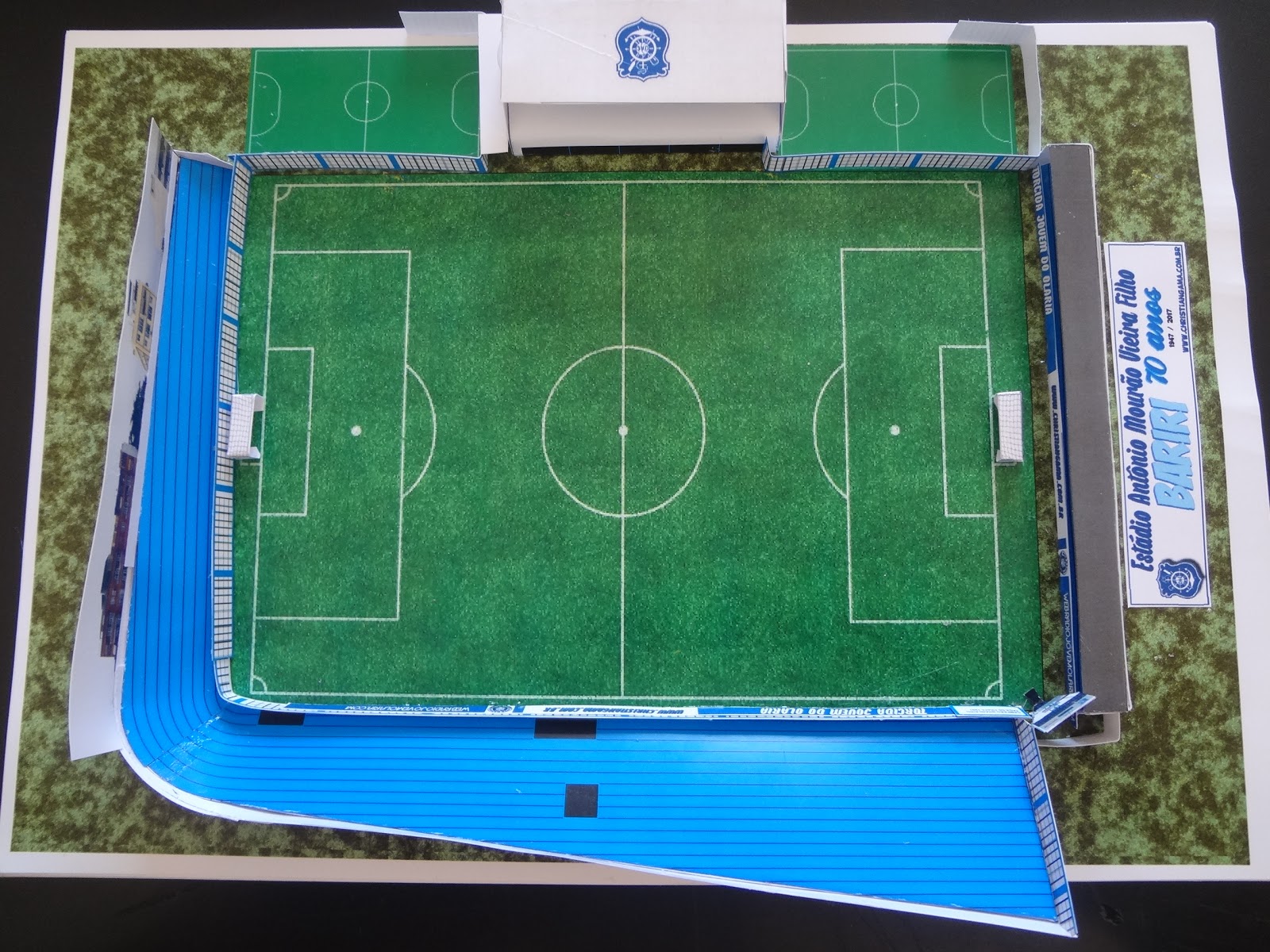 Futebol com papel - Christian Gama: Stadium paper - (mini Estadio de ...