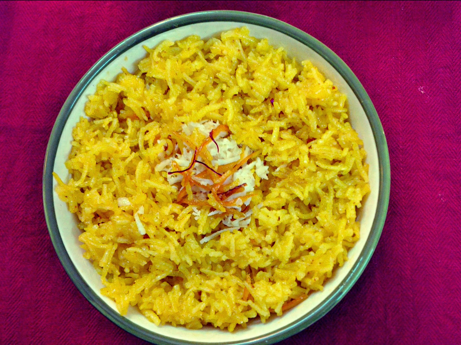 FOOD - Finally Authentic After Years !: ZARDA - THE SWEET SAFFRON RICE