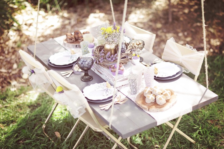 Draping and Decor - Creative Solutions: Rustic decor for an Easter Brunch