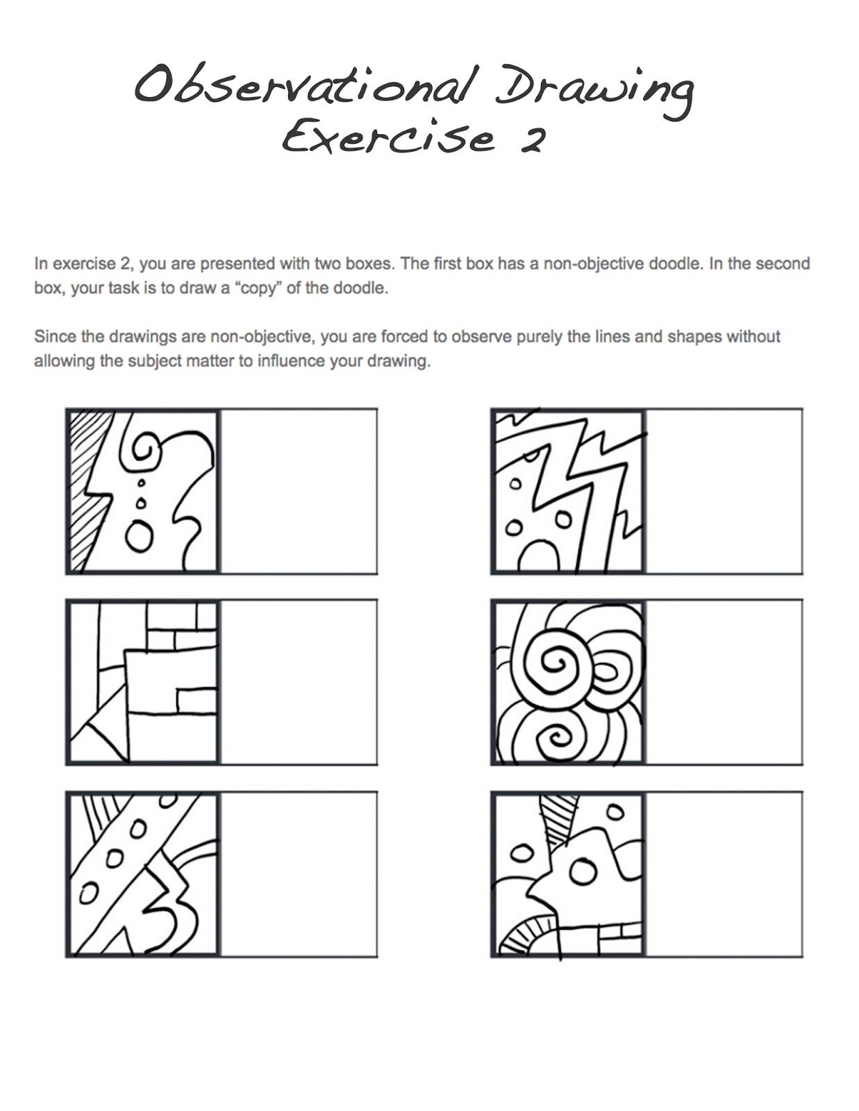 Monet Cafe' with Susan Jenkins: Drawing and Sketching Practice Sheets