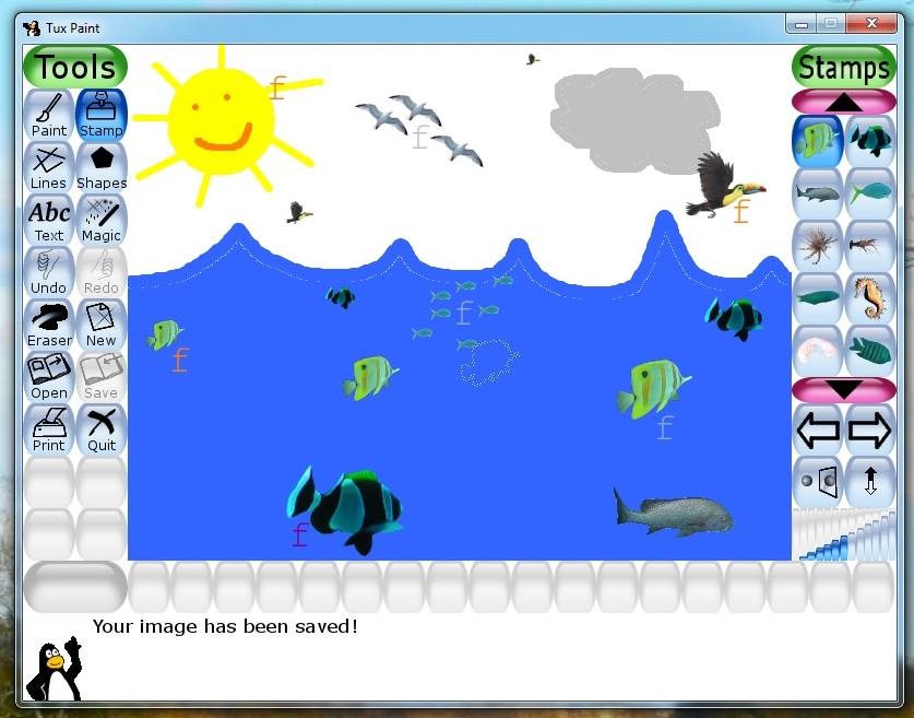 Kacee's Kindergarten: Tux Paint