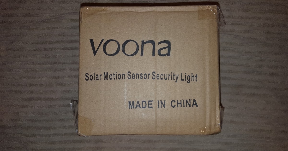 My Product Reviews and Thoughts: Voona Bright PIR Motion Sensor Security Light Review