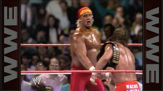Randy Savage Elbow Drop Gif