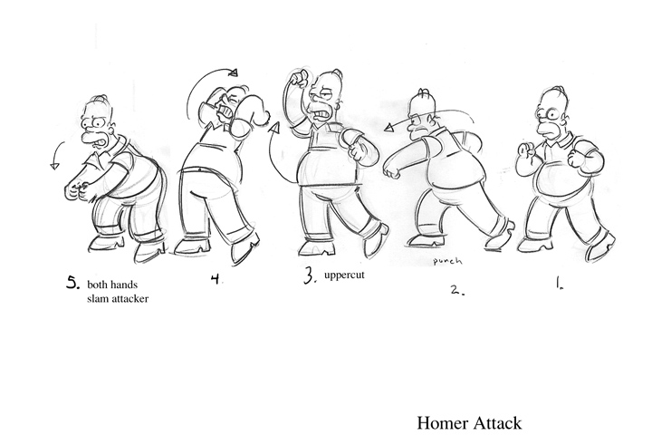 Thomas Richner: Idle Poses for The Simpsons Video Game
