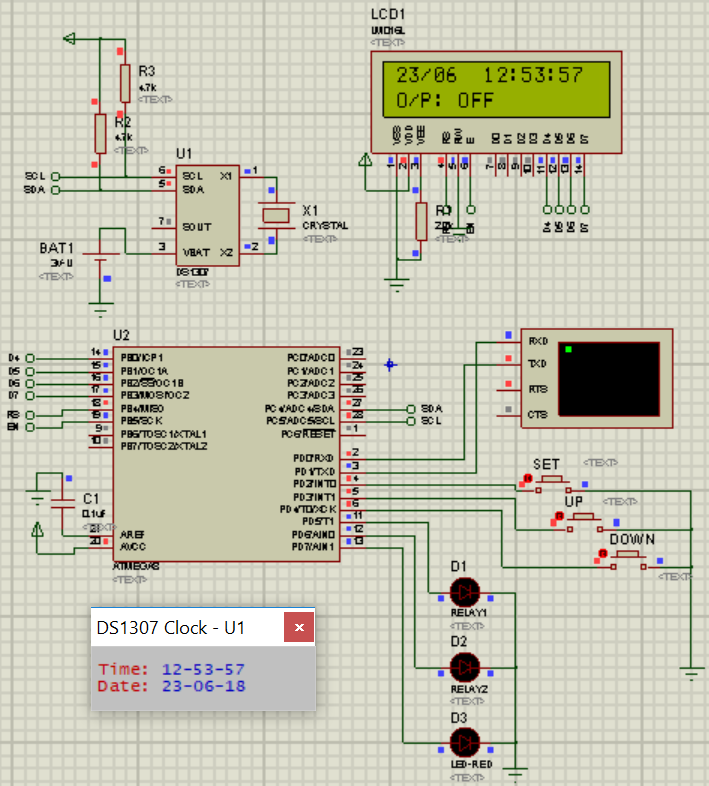Design With Microcontrollers Relay Timer Circuit With Rtc For Auto Operating Appliances Using