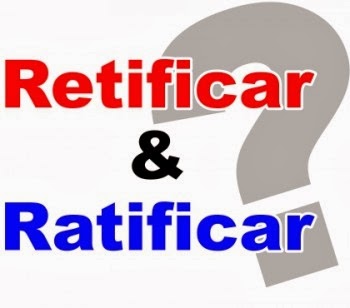 Retalhos Assimétricos: DICAS: Retificar x Ratificar
