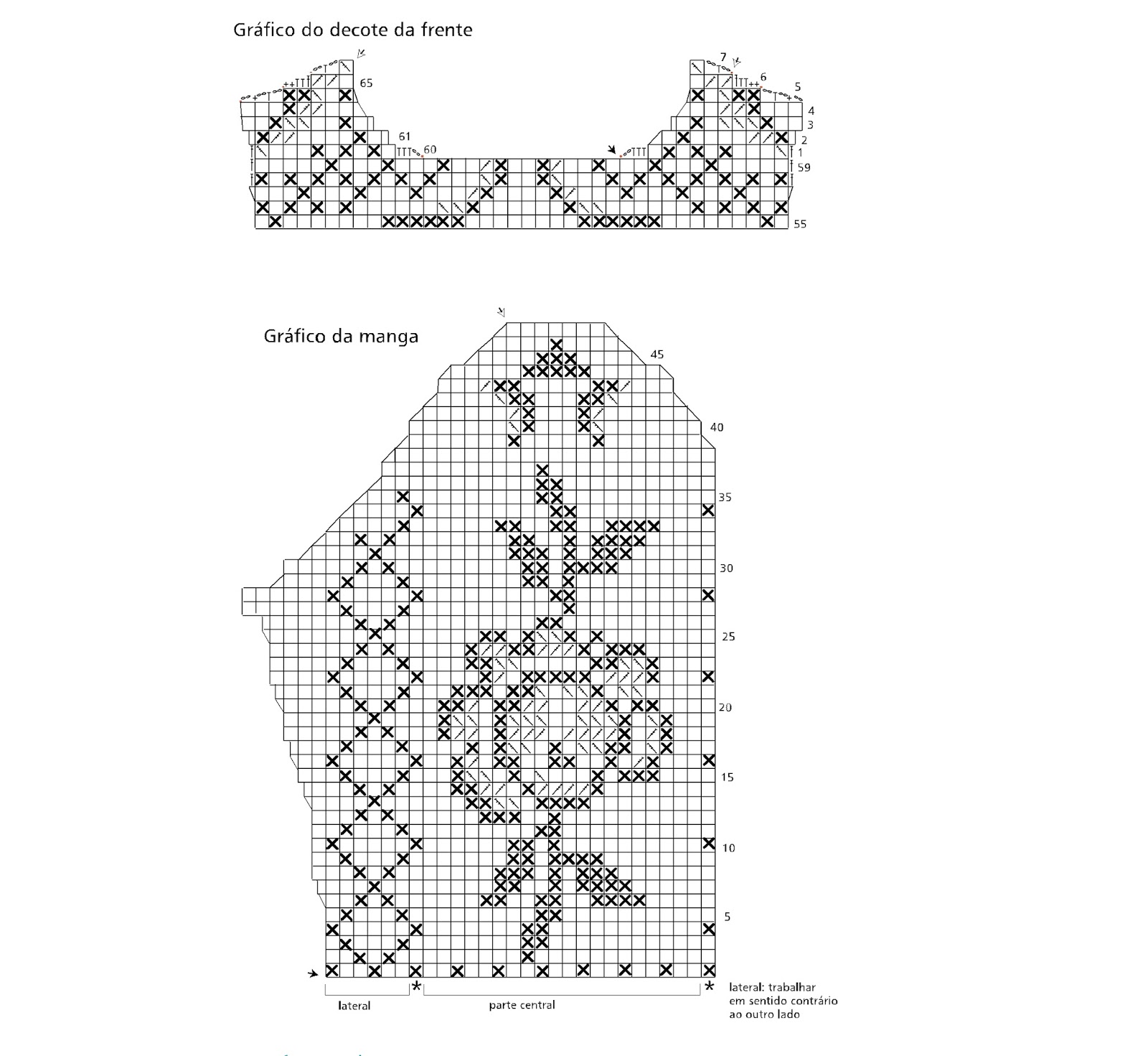ergahandmade: Filet Crochet Top + Diagrams