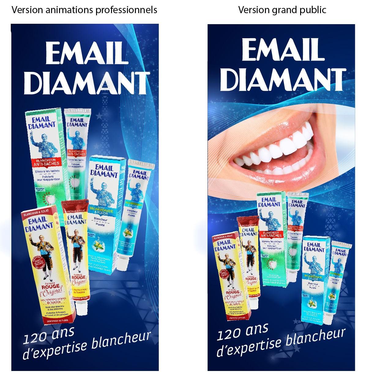 PLV, créations de Roll Up : Sanogyl, Email Diamant, PediaPro | PK ...