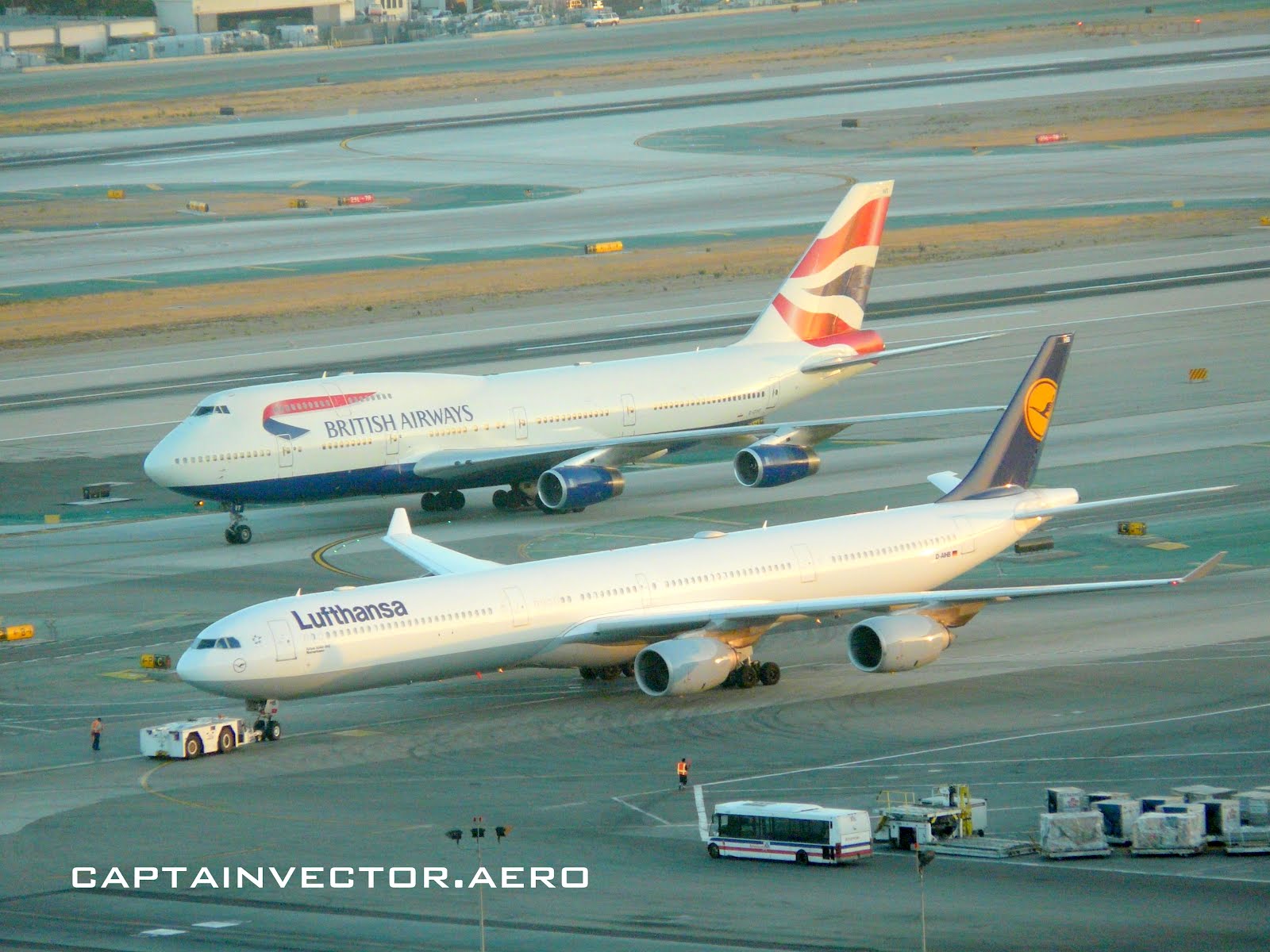 View from the control tower: LAX aircraft spotters' guide: Airbus A340-600