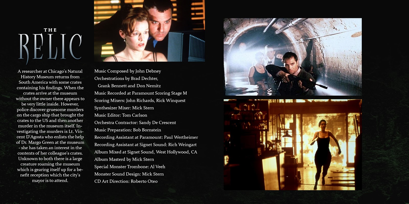 Soundtrack List Covers: The Relic Complete (John Debney)