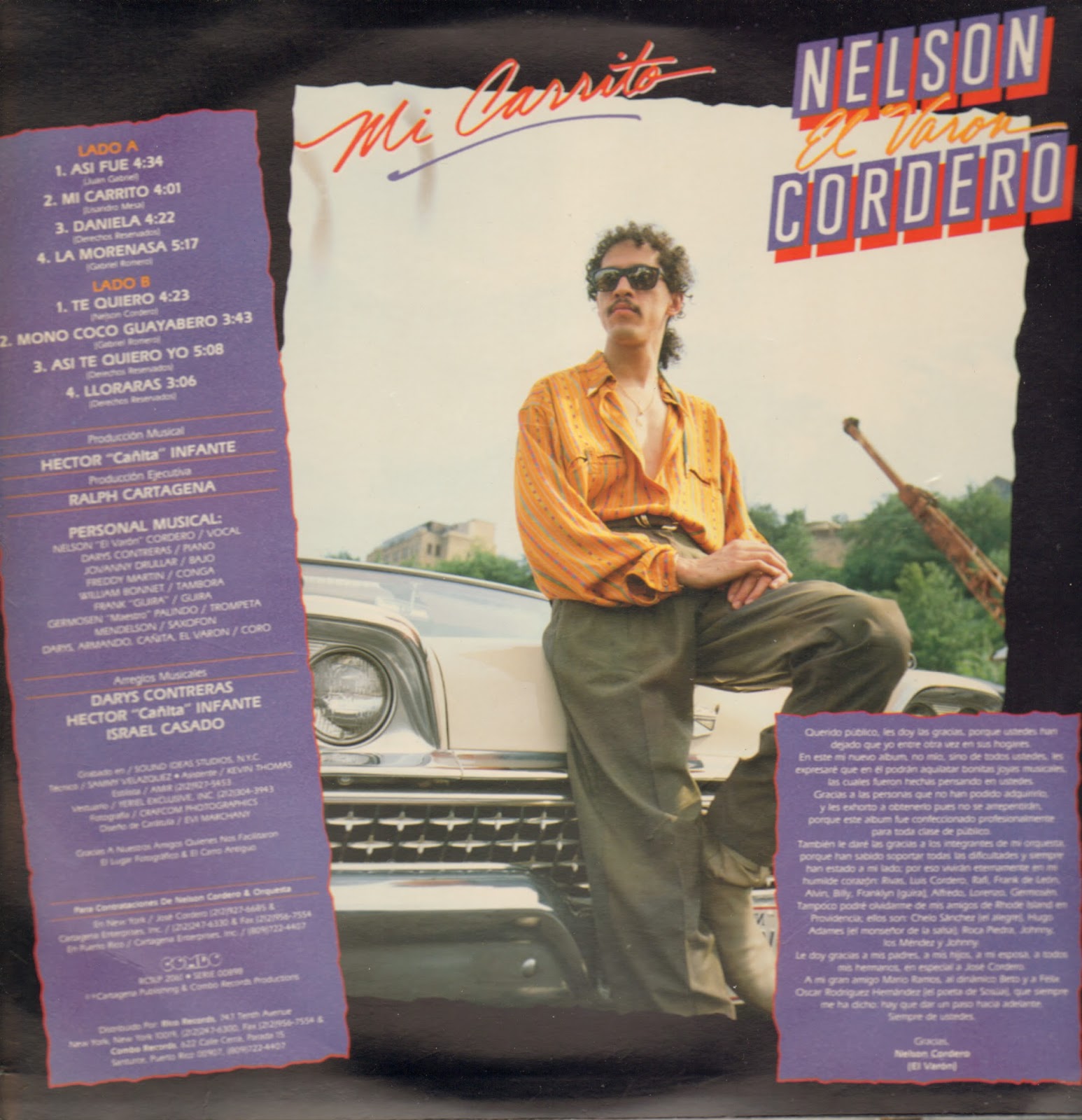 FEV MUSICAL: 1989 - Nelson Cordero & Su Conjunto Elegante - Mi Carrito ...