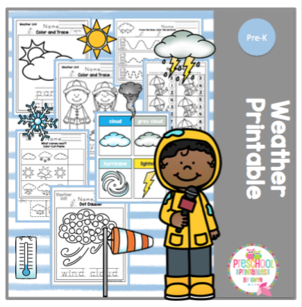 Weather Printable ~ Preschool Printables