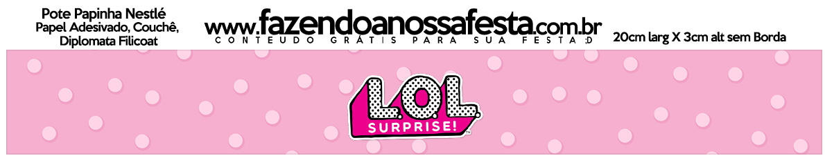 LOL Surprise: Free Printable Candy Bar Labels. - Oh My Fiesta! in english