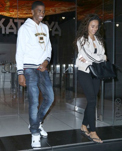 Diddy's teen son steps out on a date with his cute teen girlfriend ...