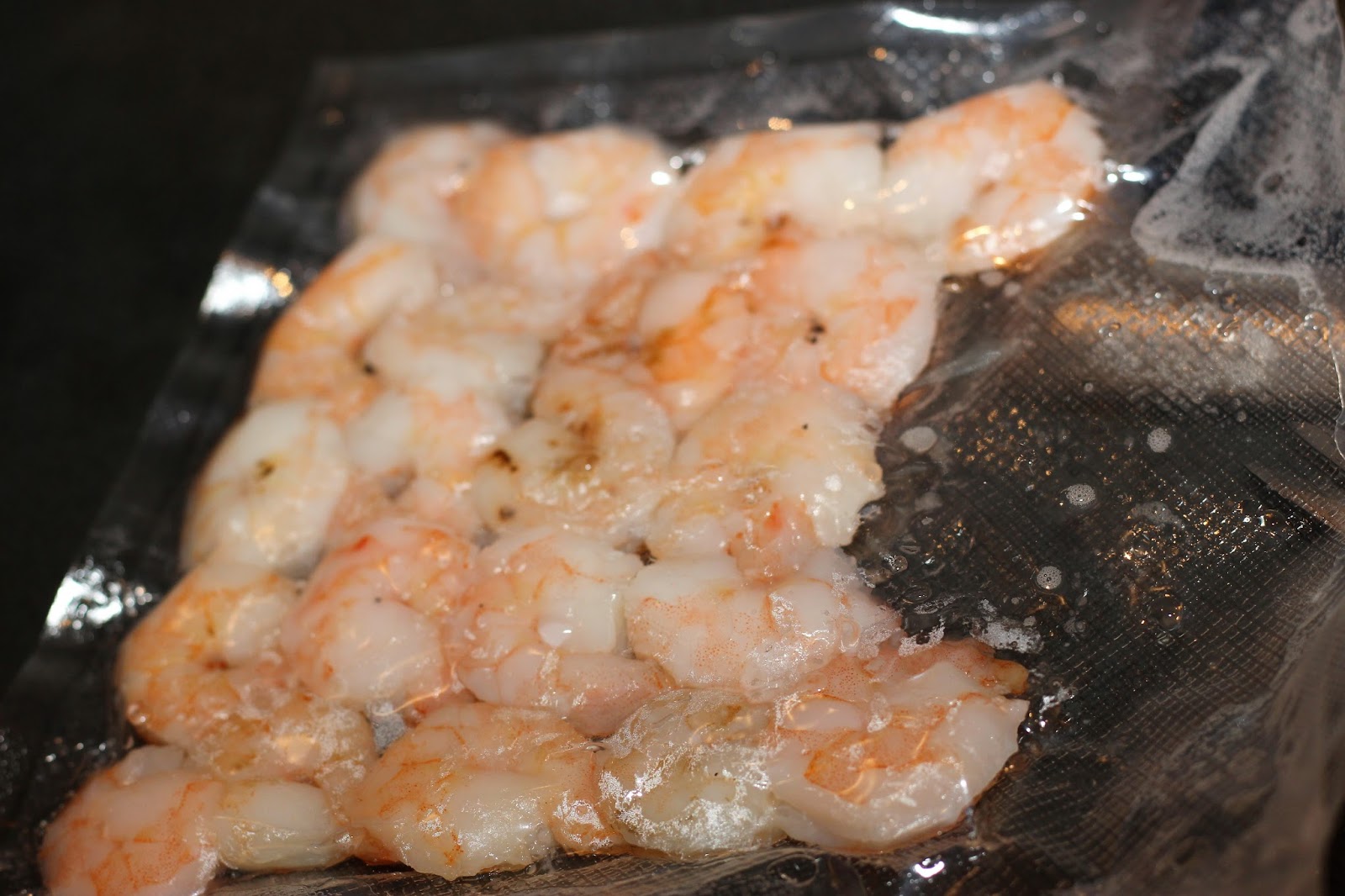 Real Life Sous Vide: King prawns