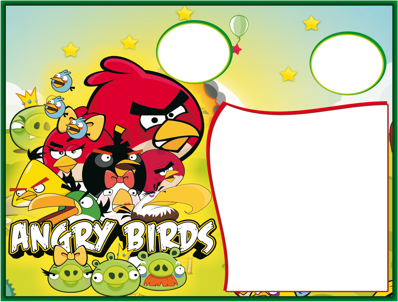 tutoriales de photoshop y coreldraw: MARCO PARA FOTO ANGRY BIRDS