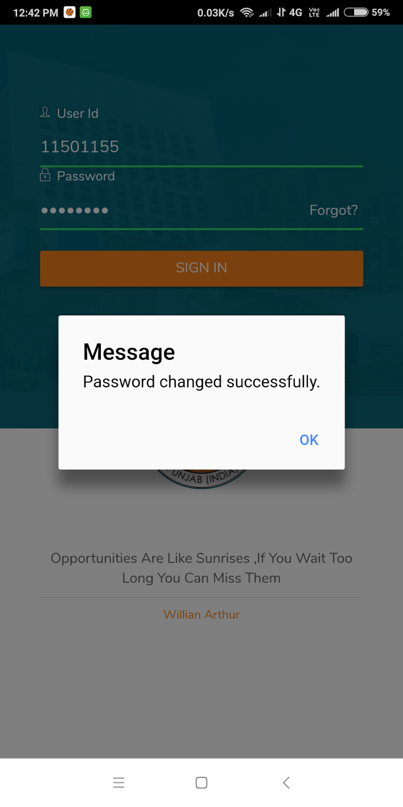 How to change ums password using lpu touch app. About LPU Touch App