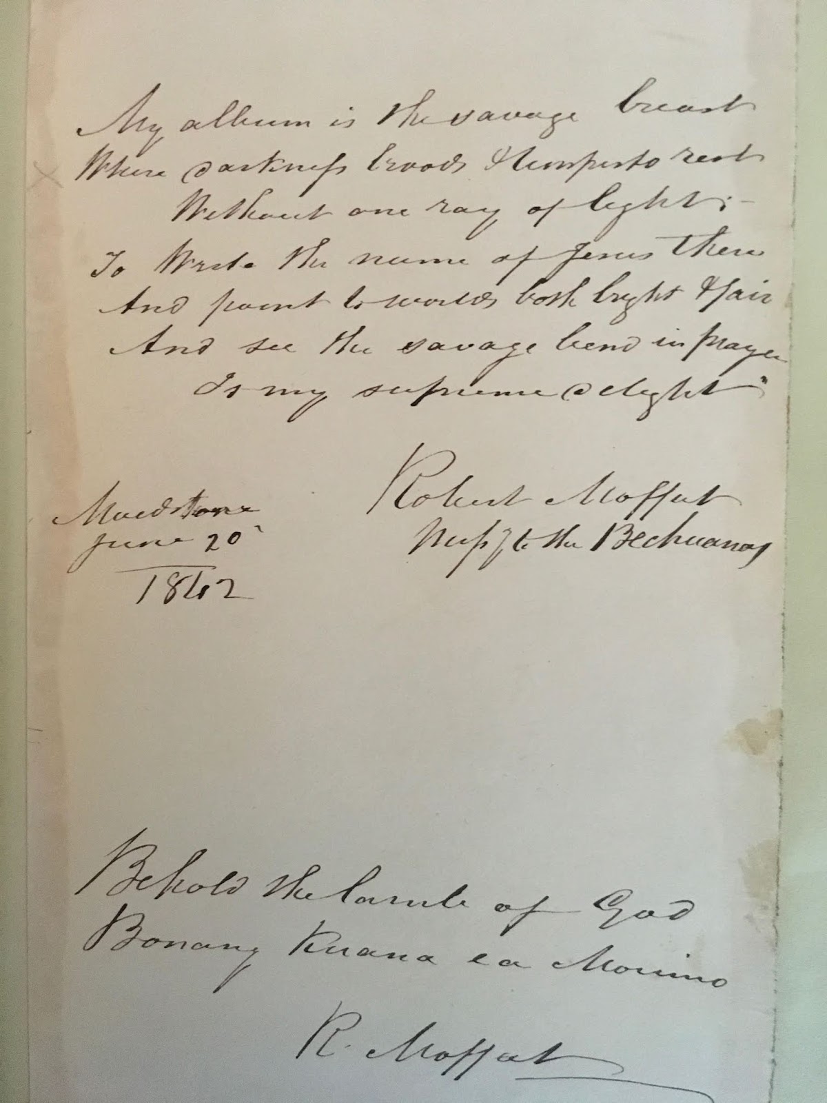 Istoria Ministries Article Archive: Robert Moffat, Setswana, and the ...