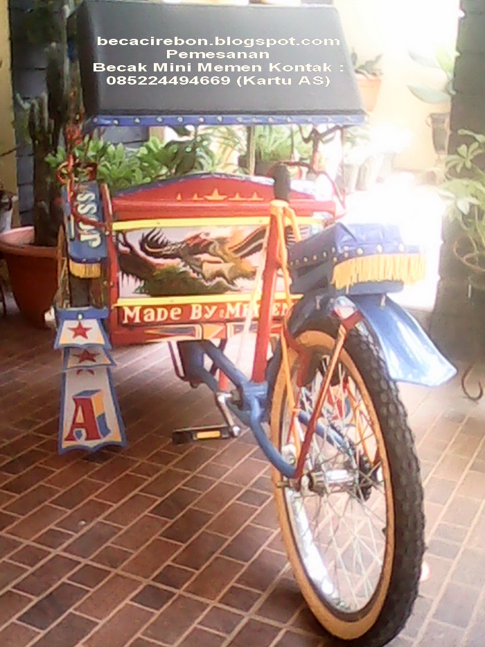 ! Beca Cirebon: Becak Mini Memen di Serang Banten