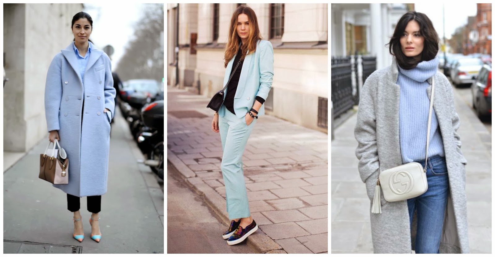 STREET STYLE AZUL PASTEL ,TRENDS - Así es la Moda