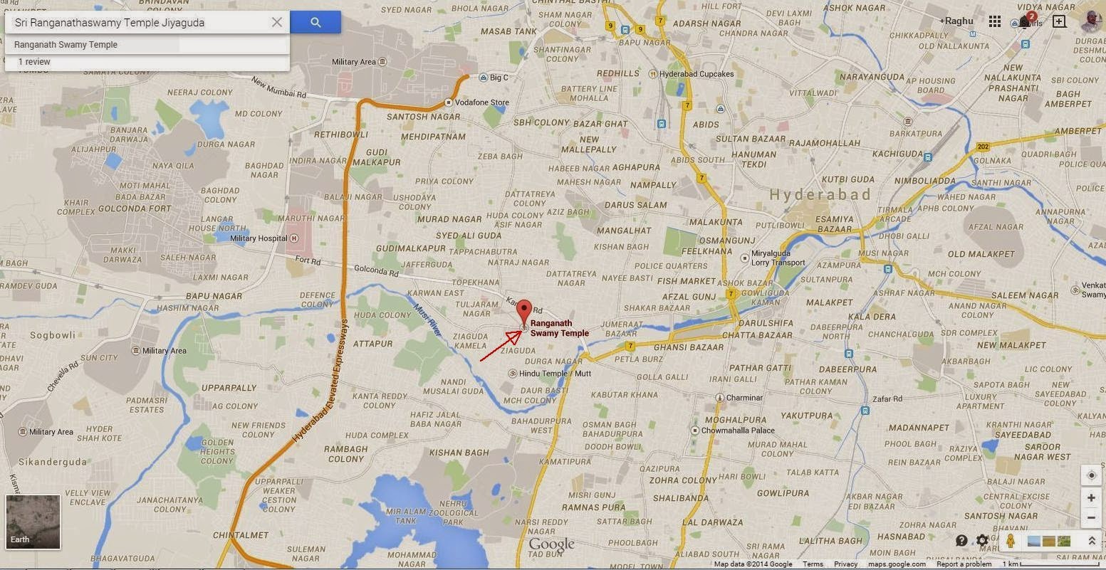 Raghu's column!: Sri Ranganathaswamy Temple – Jiyaguda, Hyderabad.