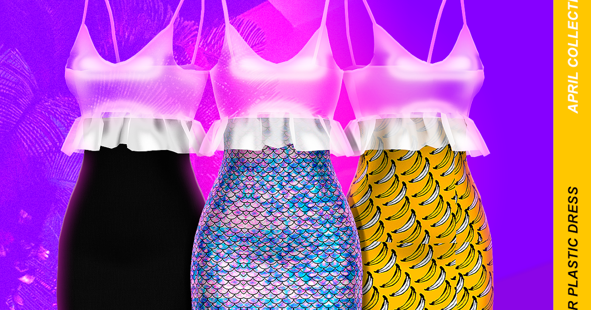 Paper Or Plastic (Dress) | TS4 | ICONIC | The Sims 4 CC Creator